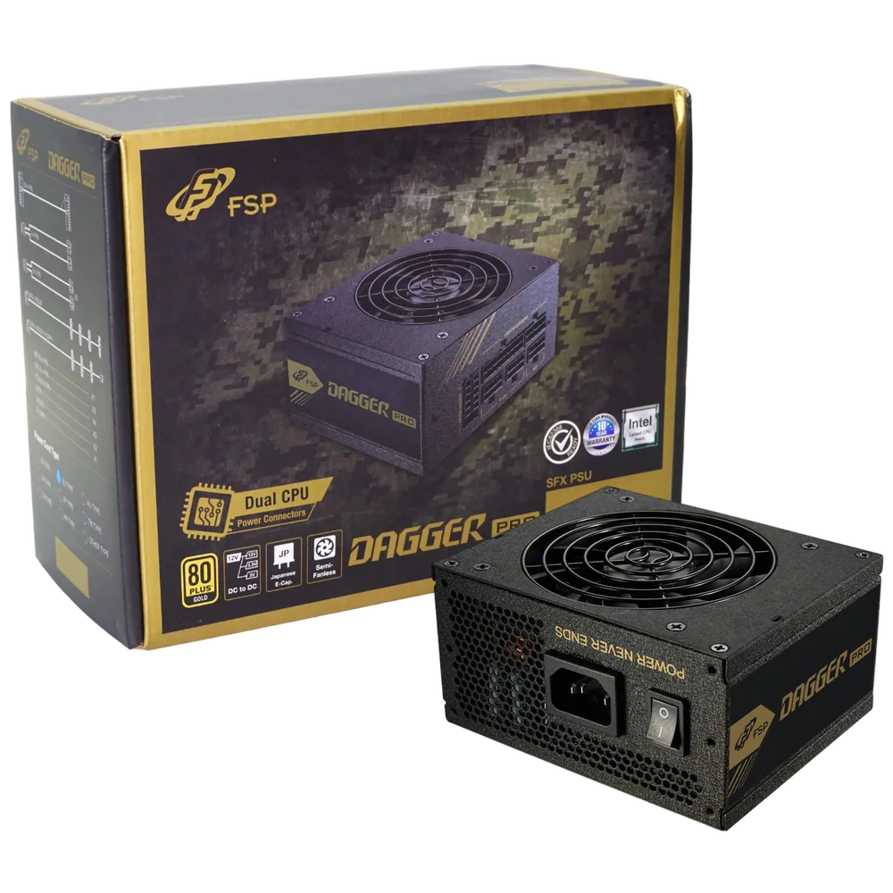FSP 650W DAGGER PRO SFX 80Plus Gold Full Modular Power Supply (FSP-SDA