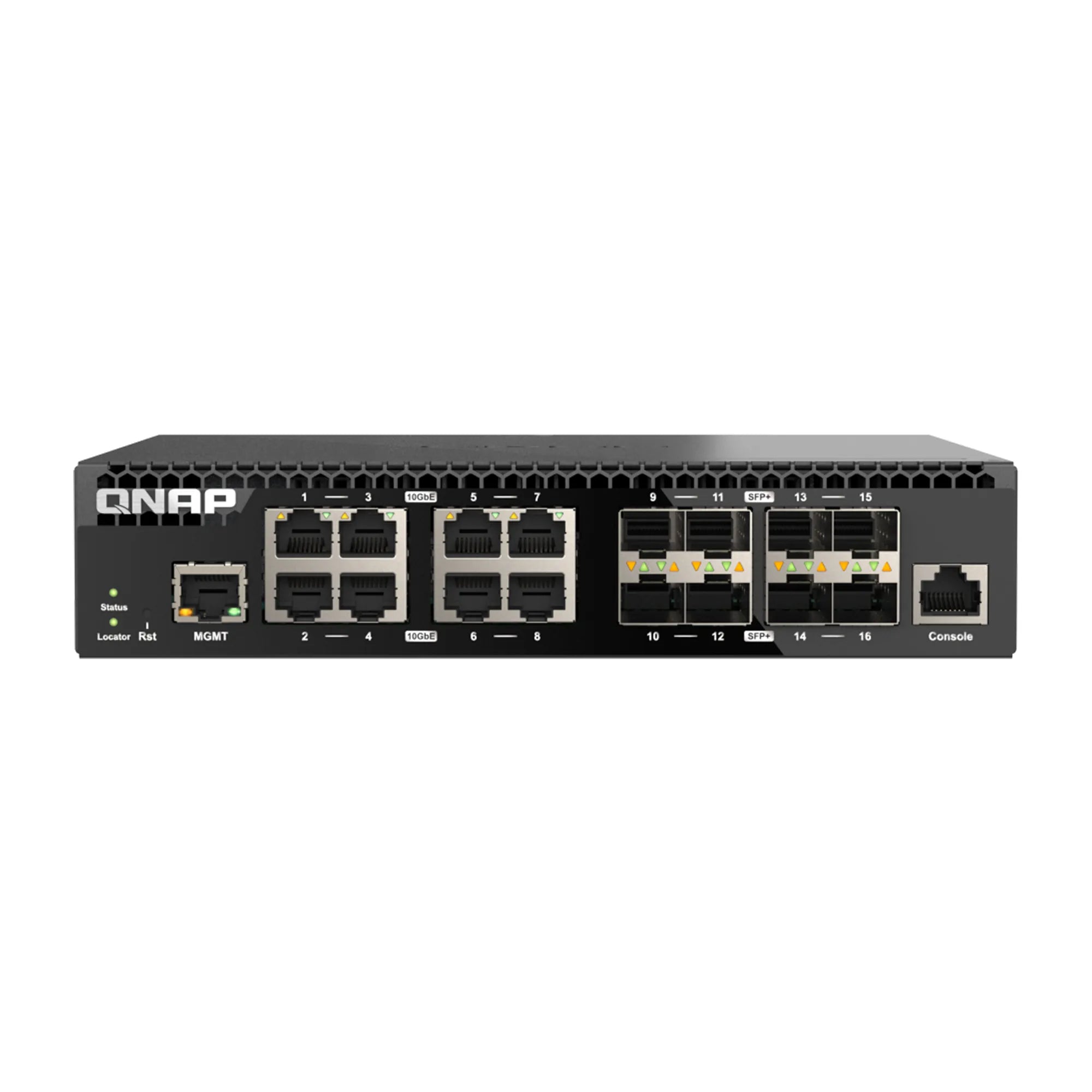 QNAP QSW-M3216R-8S8T Half-width Rackmount 16-Port 10GbE Layer 2 Web Ma