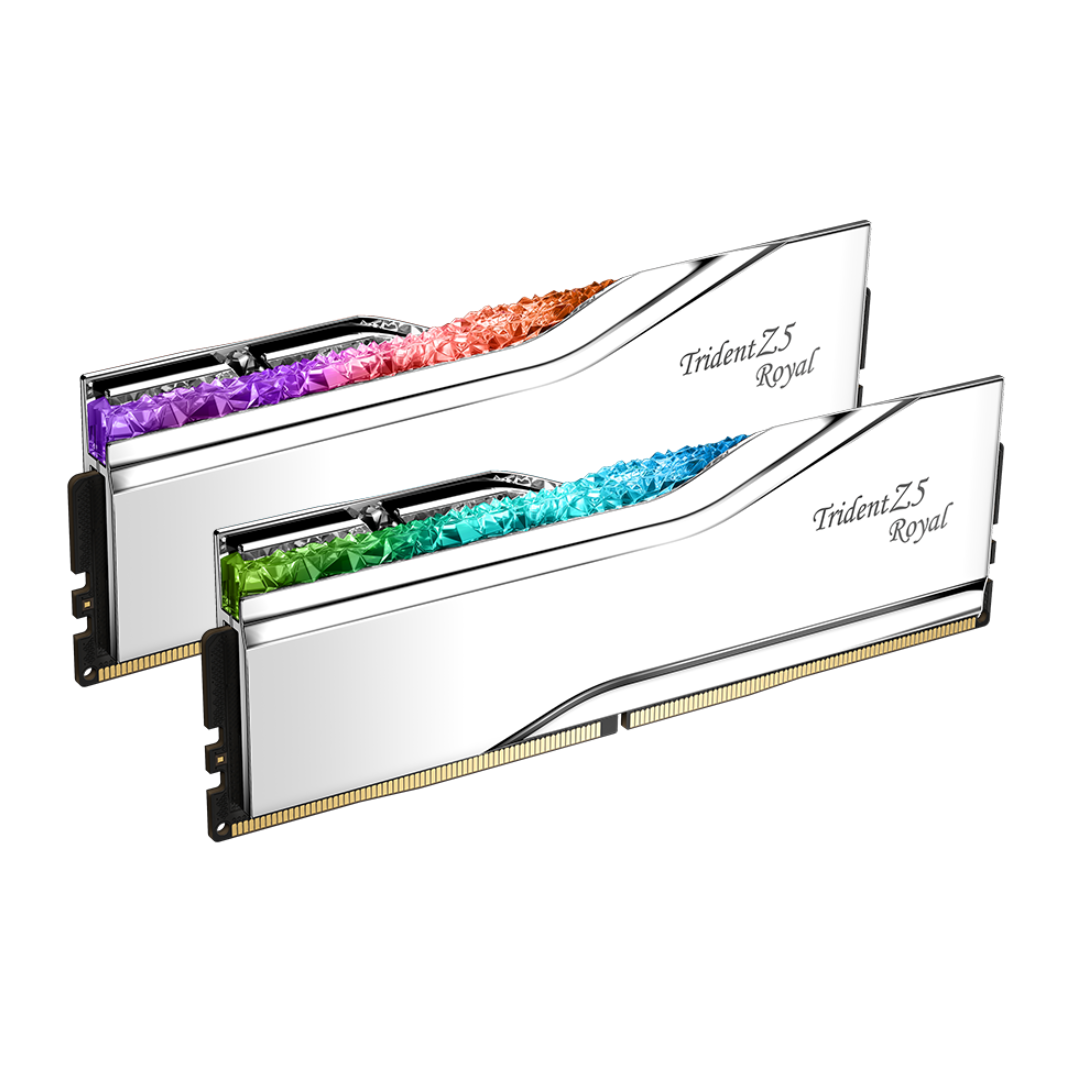 G.SKILL 64GB Kit (2x32GB) Trident Z5 ROYAL RGB Silver 銀色 F5-6000J2836G