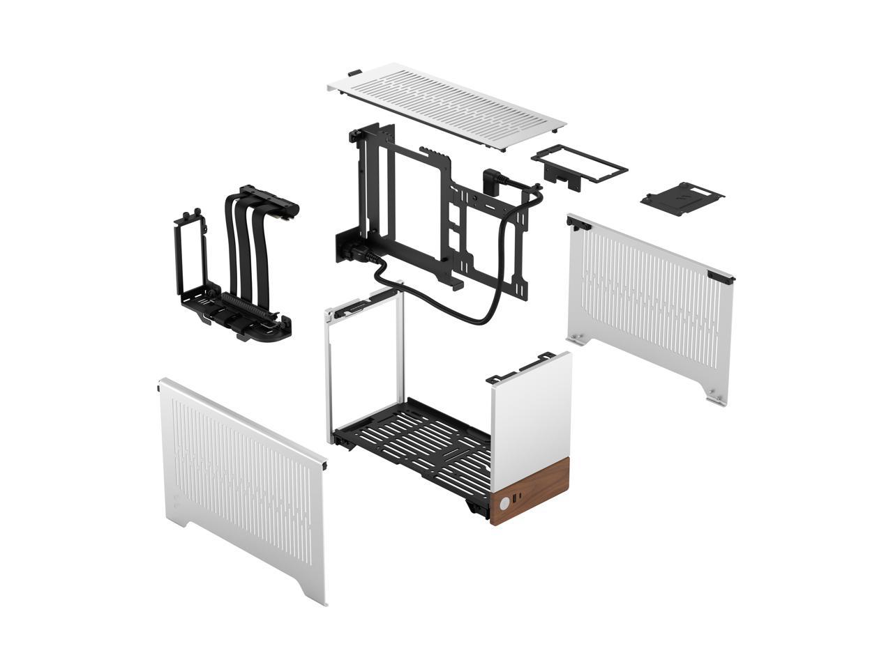 Fractal Design Terra Silver mini-ITX Case with PCIe 4.0 Riser FD-C-TER