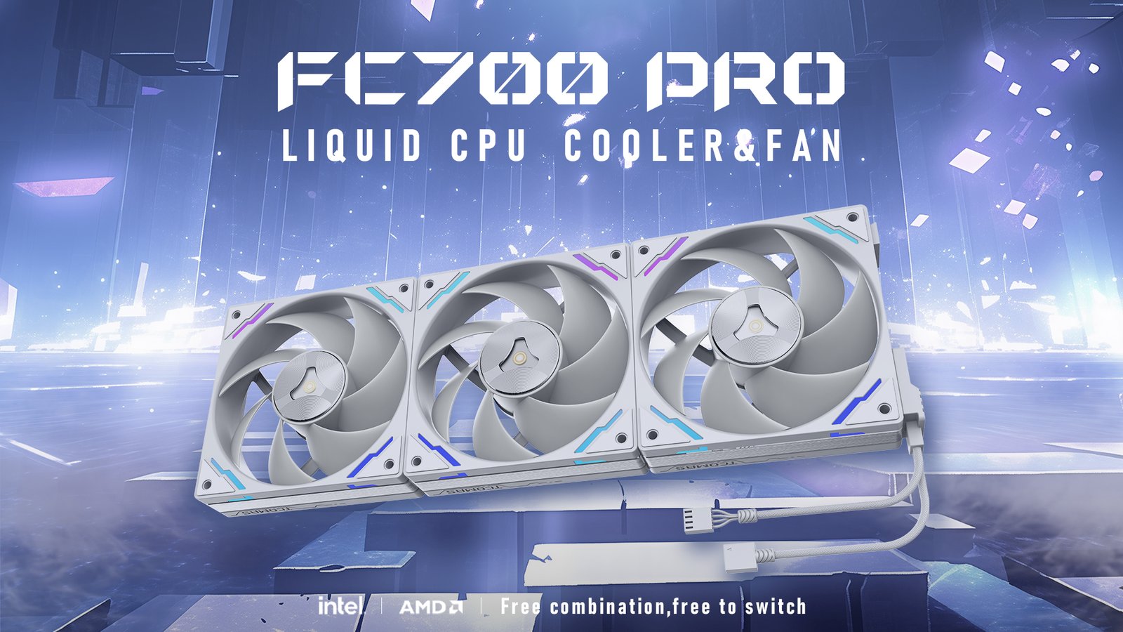 TCOMAS FC700 PRO 3 in 1 ARGB White (TH-TFC7P3W) 機箱風扇套裝