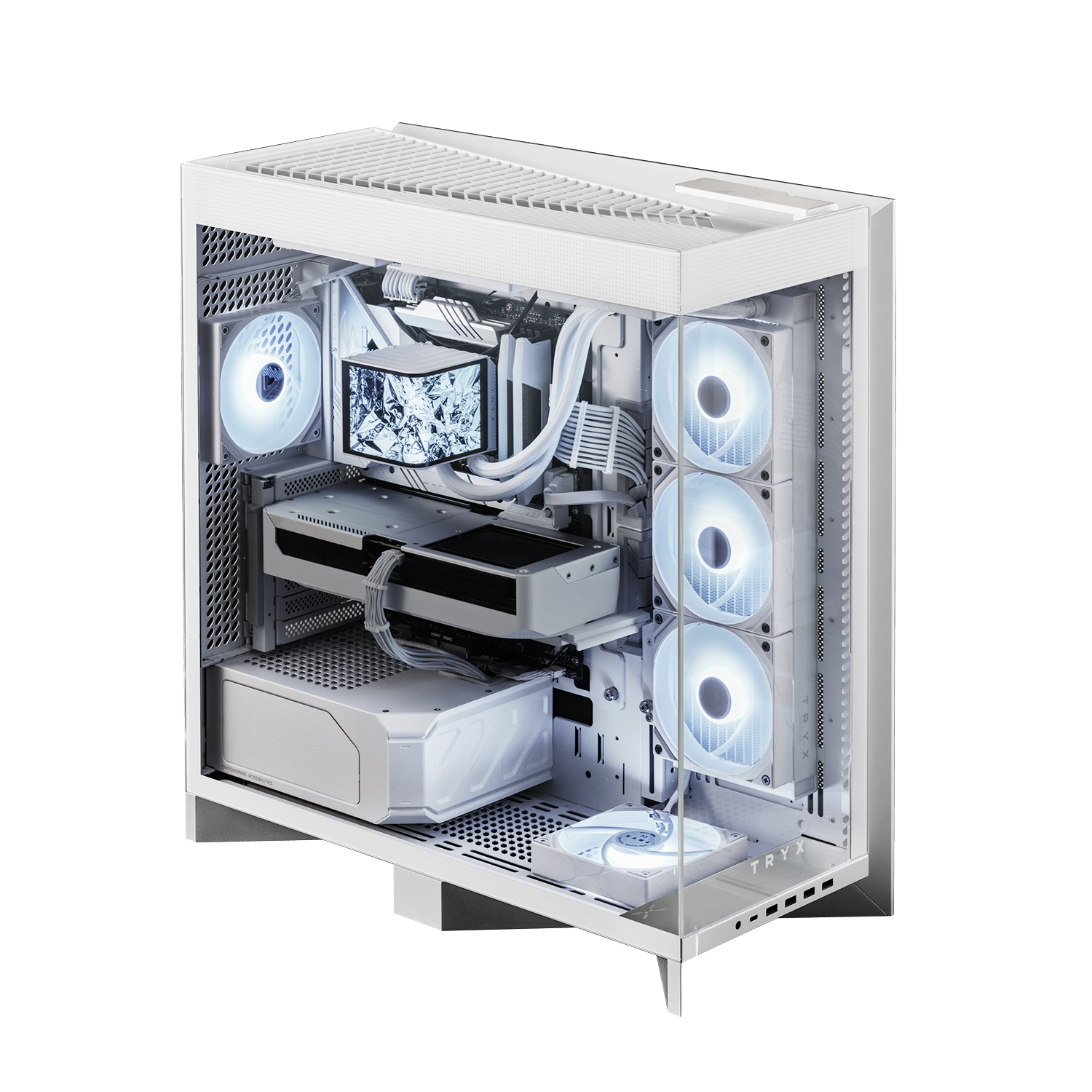 TRYX LUCA L70 White 白色 270° 全景 Mid-tower E-ATX PC Case CA-TL70W