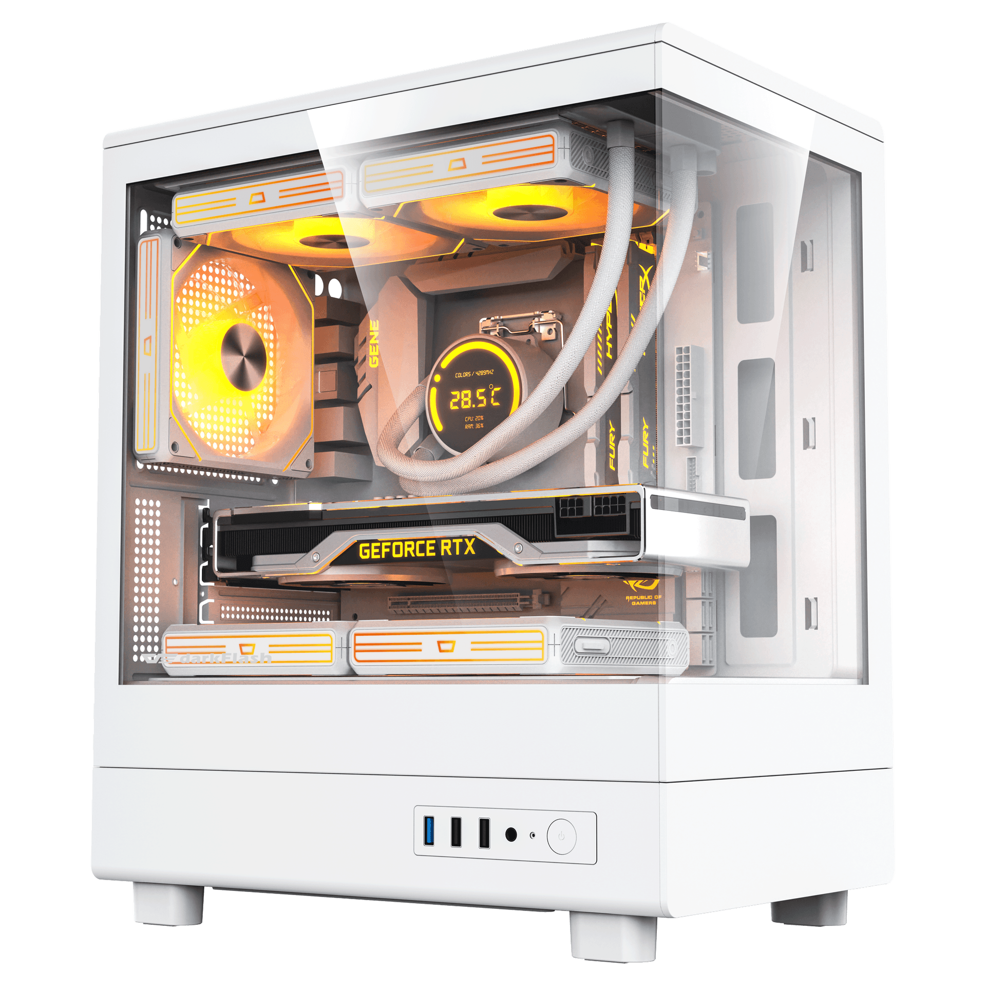 darkFlash DB330M White 白色 MATX Case (CA-DB330MW)