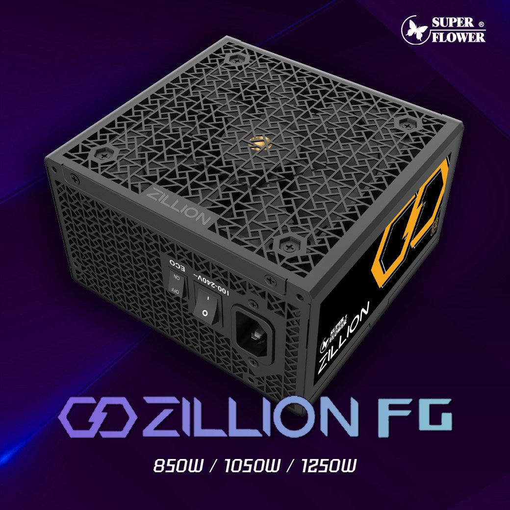 Super Flower Zillion FG 1250W ATX 3.1 - 80 Plus Gold Gold Certified Fu