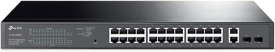 TP-Link TL-SG1428PE 28 Port Gigabit Easy Smart PoE Switch With 24 Port