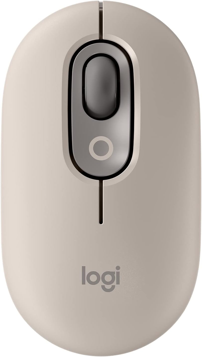 Logitech POP Wireless Mouse with Emoji Button Function - Mist Grey 霧沙灰