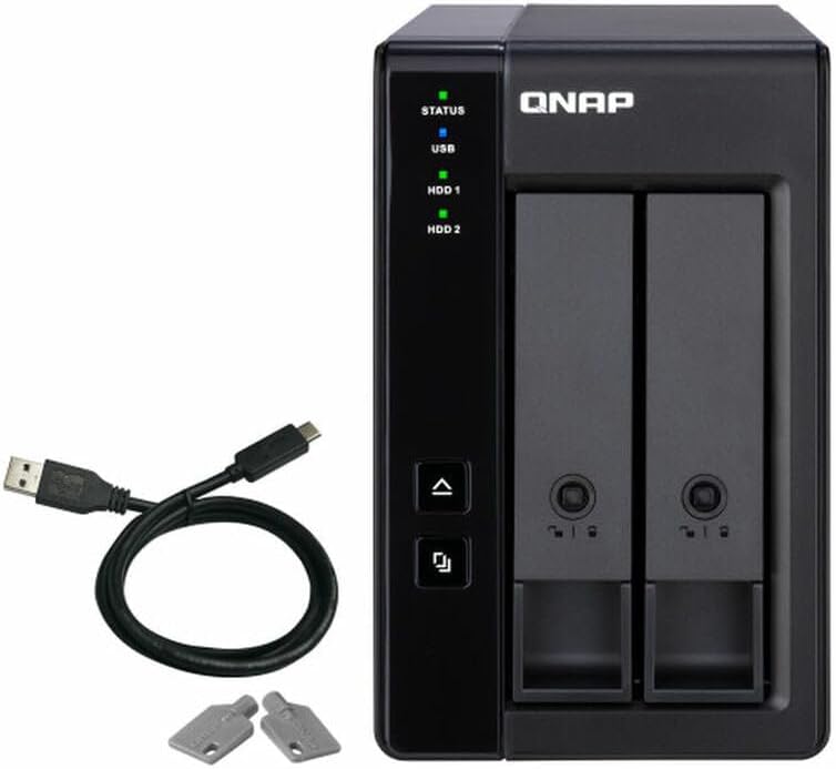 QNAP TR-002 2-Bay Direct Attached Storage with Hardware RAID | 2 x 3.5