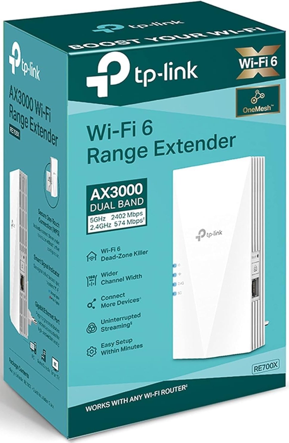 TP-Link RE700X AX3000 WiFi 6 Range Extender