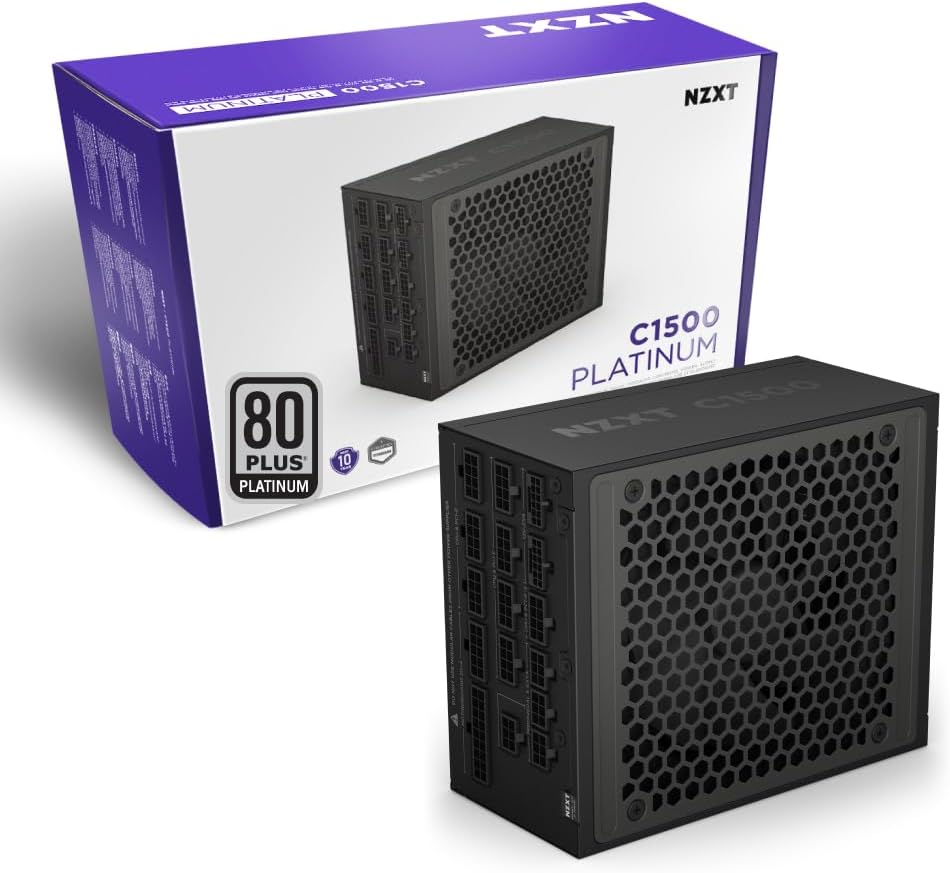 NZXT 1500W C1500 Platinum 80Plus Platinum ATX3.1 Full Modular Power Su