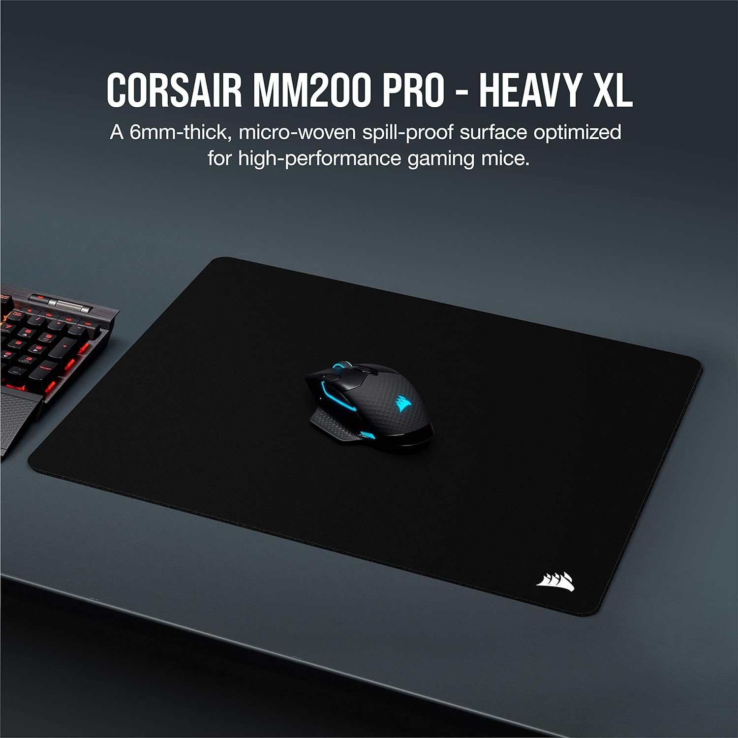 Corsair MM200 PRO Premium Spill-Proof Cloth Gaming Mouse Pad — Heavy X