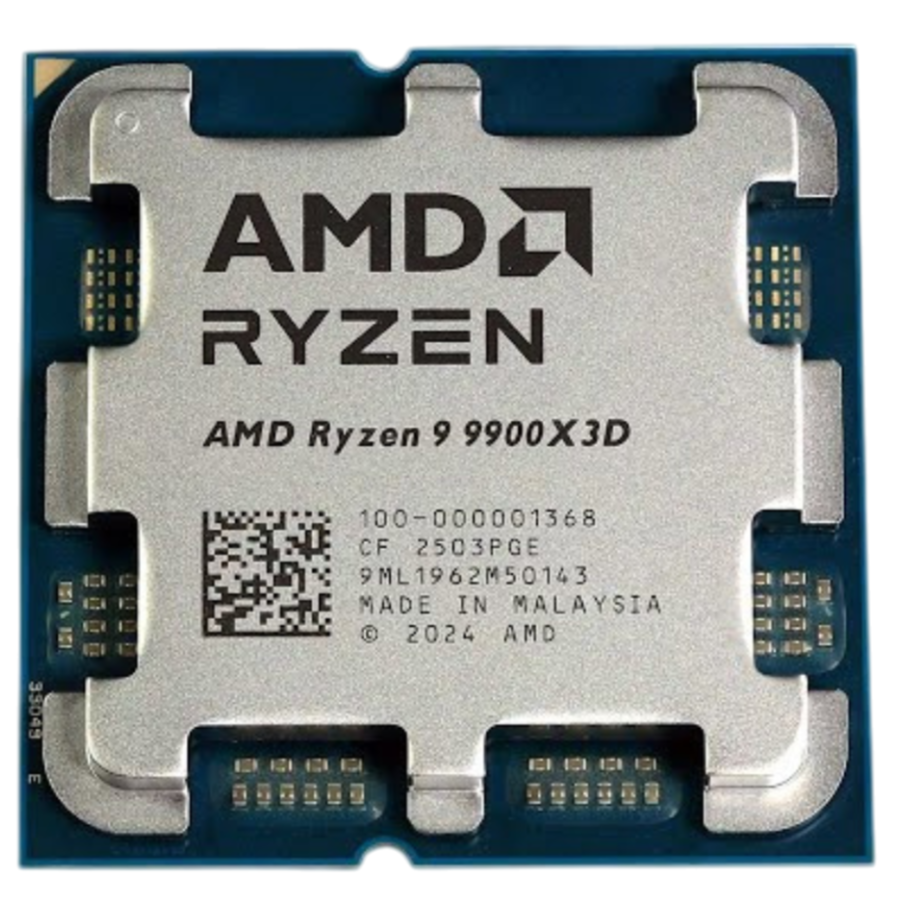 AMD Ryzen 9 9900X3D Tray Processor 12C 24T Socket AM5 (CP-AT99X3D) 香港代