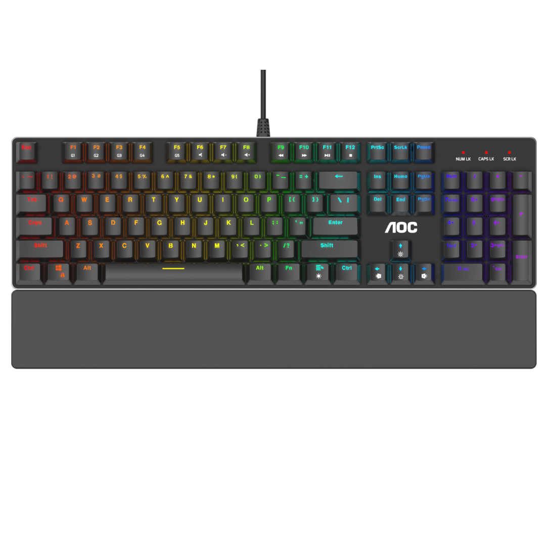 【熱賣中】AOC GK500 Gaming Keyboard 炫光機械式遊戲鍵盤