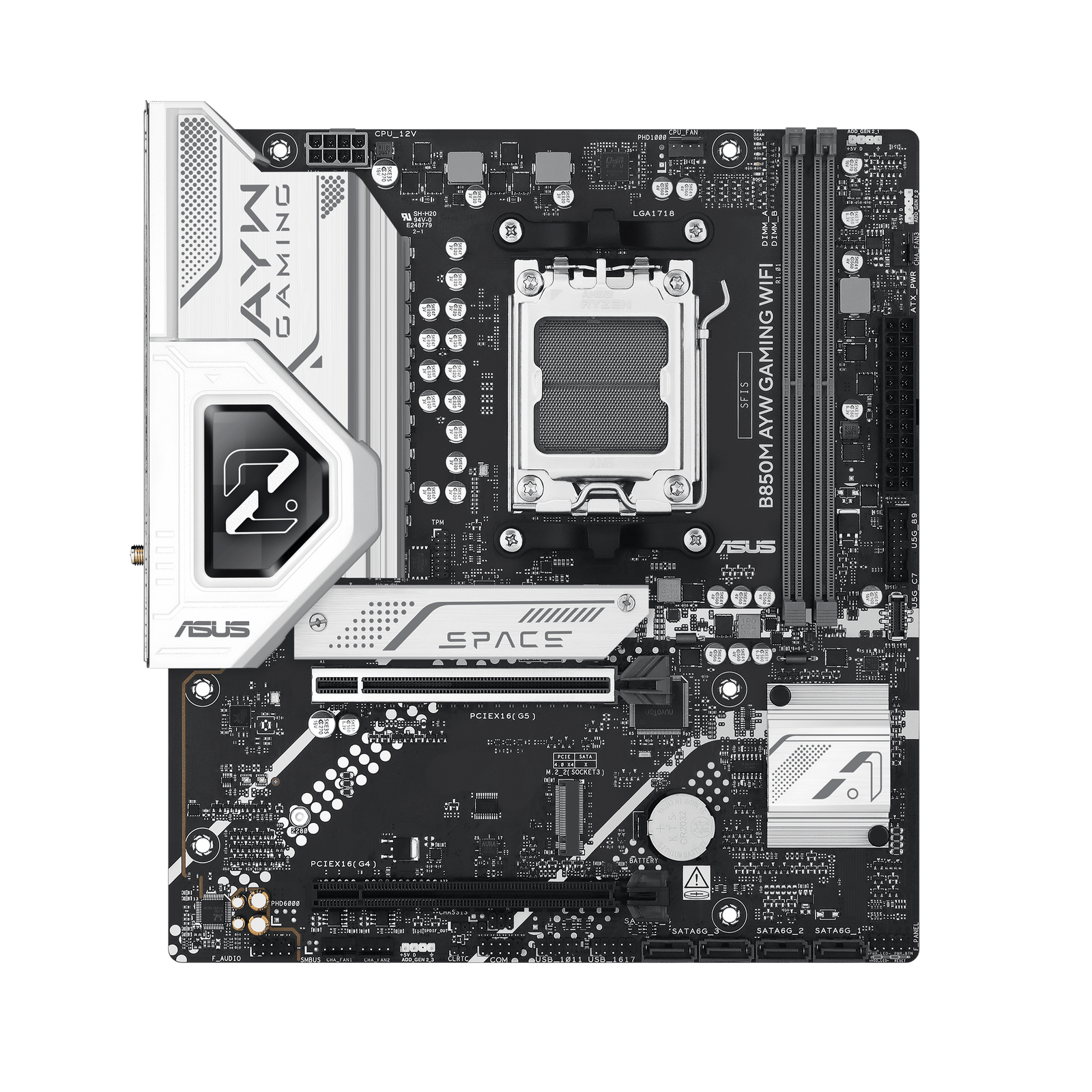 ASUS B850M AYW GAMING WIFI DDR5,Socket AM5 mATX Motherboard (MB-BB85PM