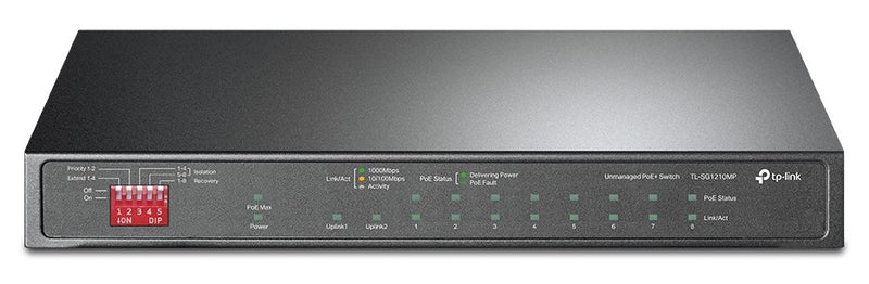 TP-Link TL-SG1210MP 10-Port Gigabit Desktop Switch with 8 TP-Link TL-SG1210MP 10-Port Gigabit Desktop Switch with 8