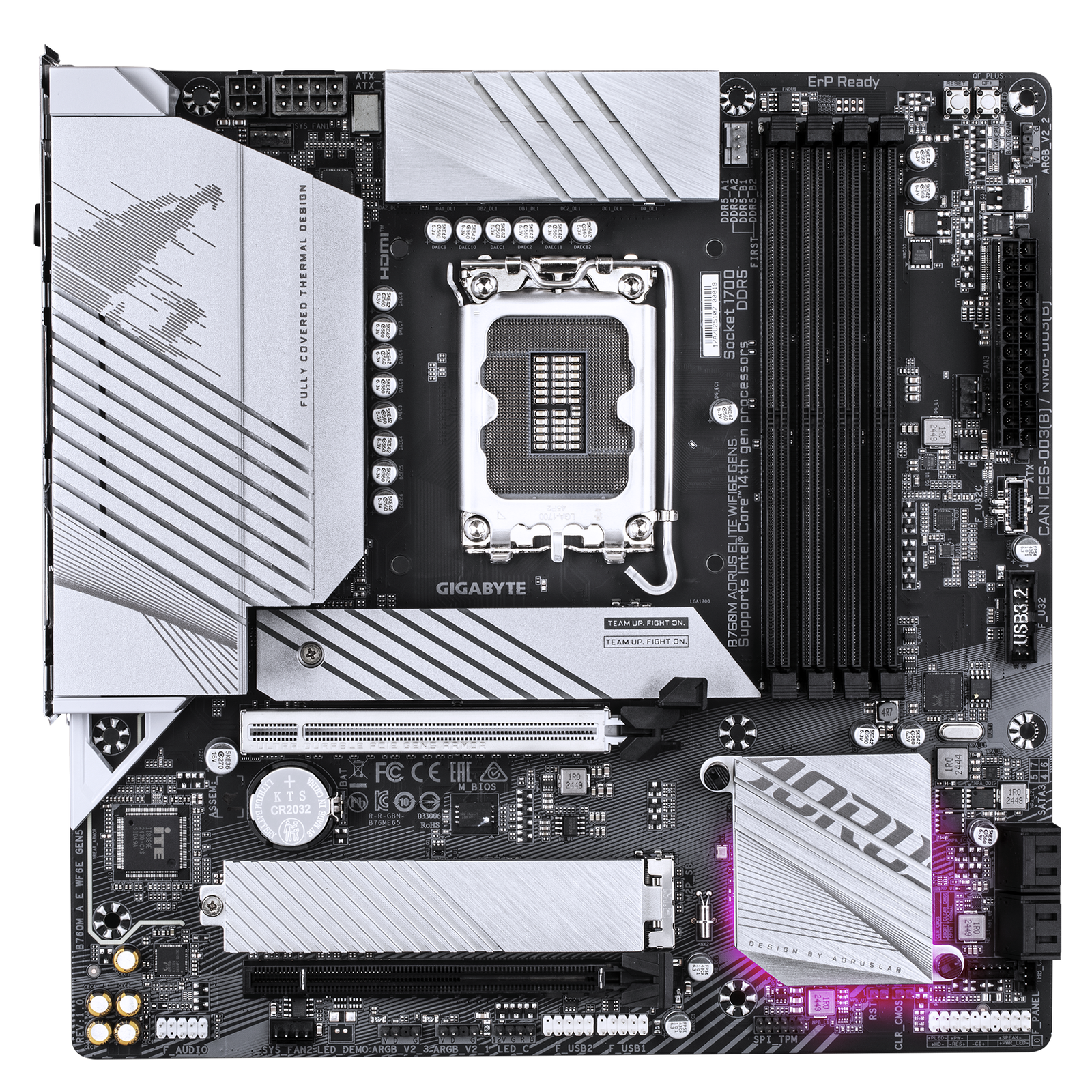 GIGABYTE B760M AORUS ELITE WIFI6E GEN5 DDR5,LGA 1700 mATX Motherboard