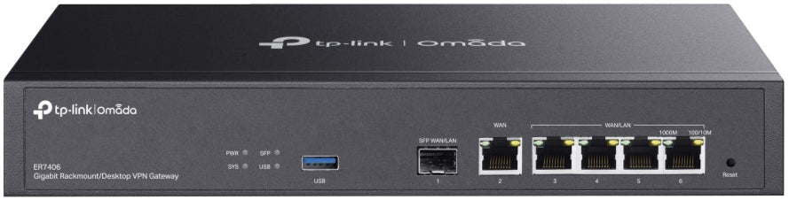TP-Link ER7406 Omada Gigabit Rackmount/Desktop VPN Router (TP-NE-ER740