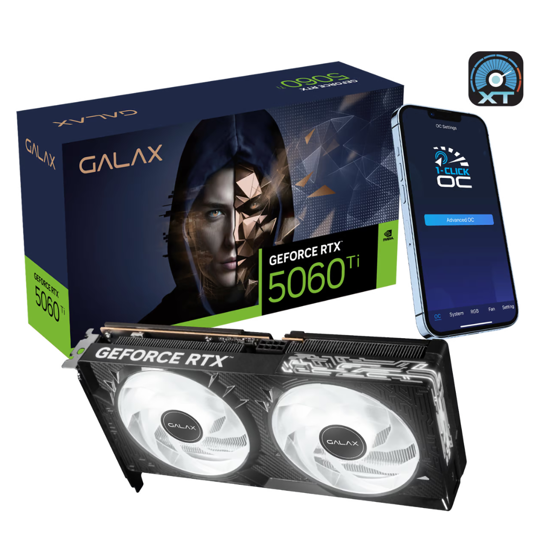 GALAX GeForce RTX 5060 Ti 1-Click OC 16GB GDDR7 GA-DCN-RTX5060TI-16G-1