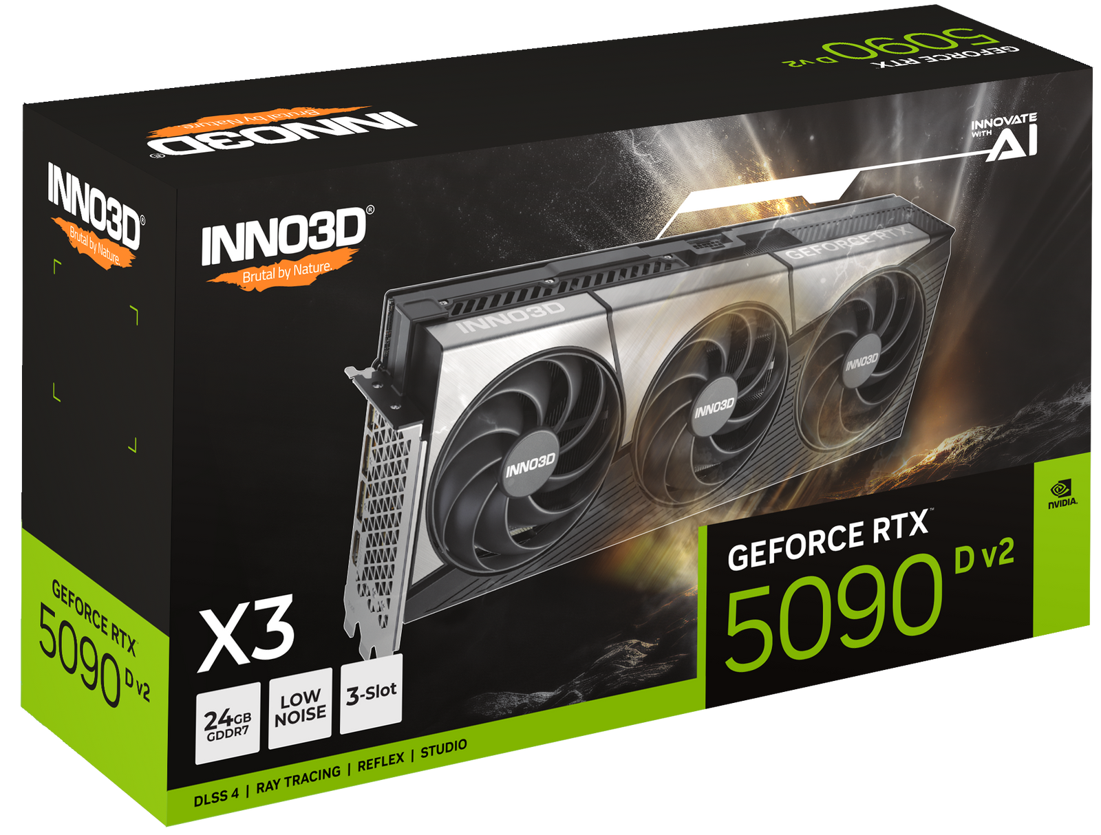 INNO3D GeForce RTX 5090D V2 X3 24GB GDDR7 (N509DV2-24D7-17593928)
