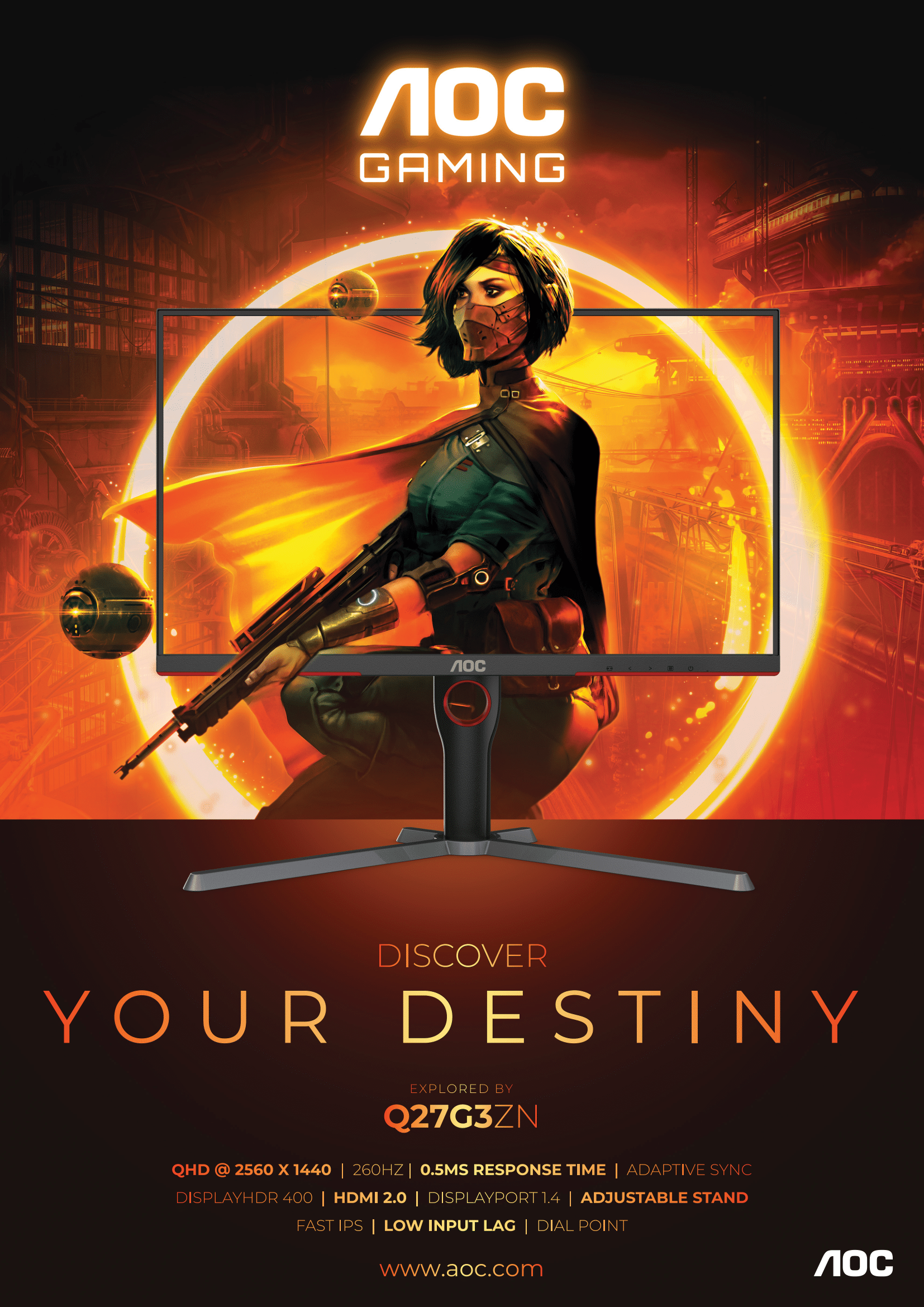 AOC Computer Monitor 顯示器