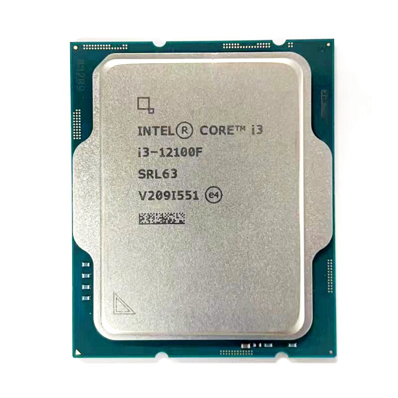 Intel Core i3-12100F Tray Processor 4C 8T LGA 1700 香港代理.3年保養