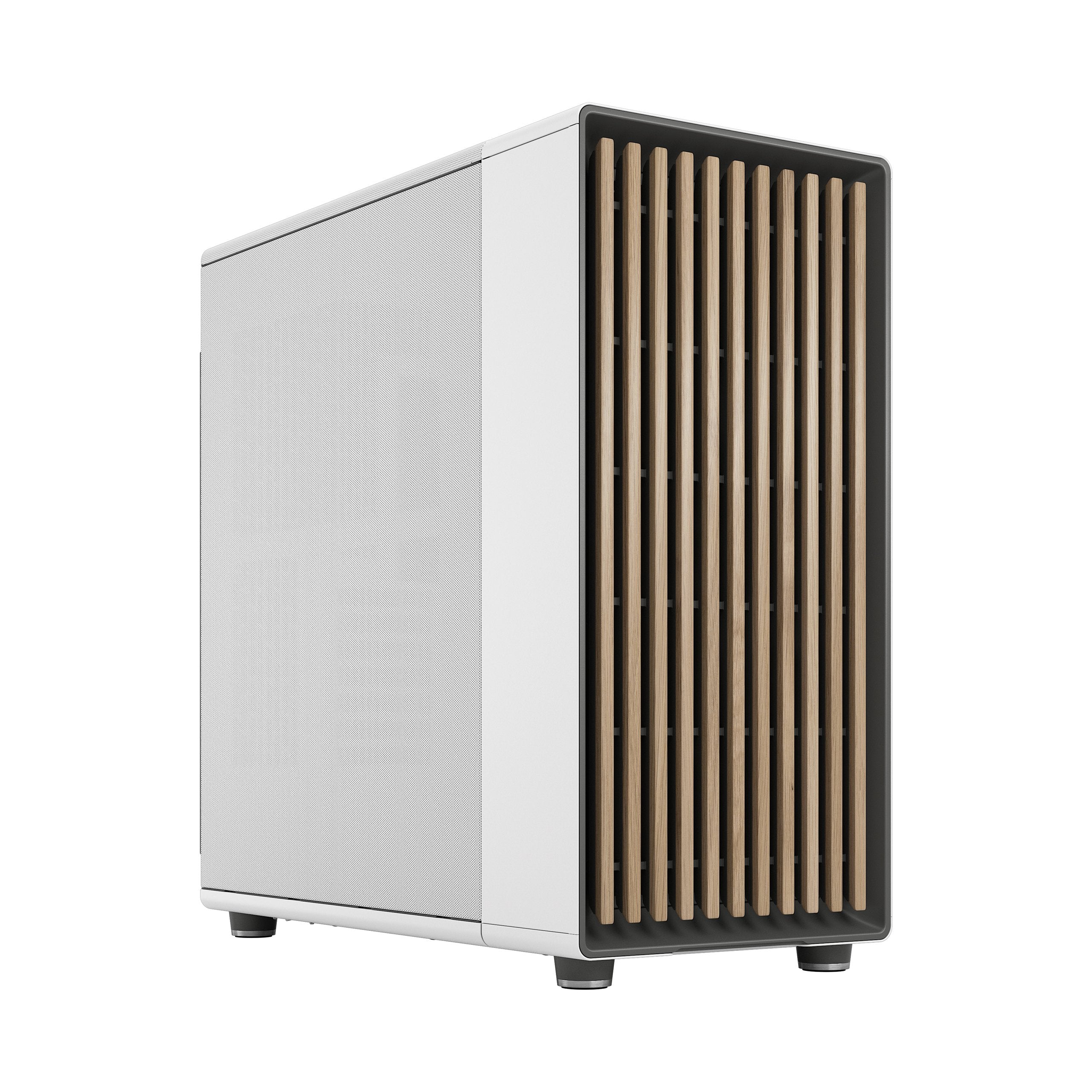 Fractal Design North XL Chalk White EATX Case with Oak Front and Mesh