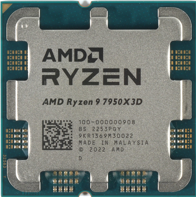 AMD Ryzen 9 7950X3D Tray Processor 16C 32T Socket AM5 (CP-AT795X3D) 香港