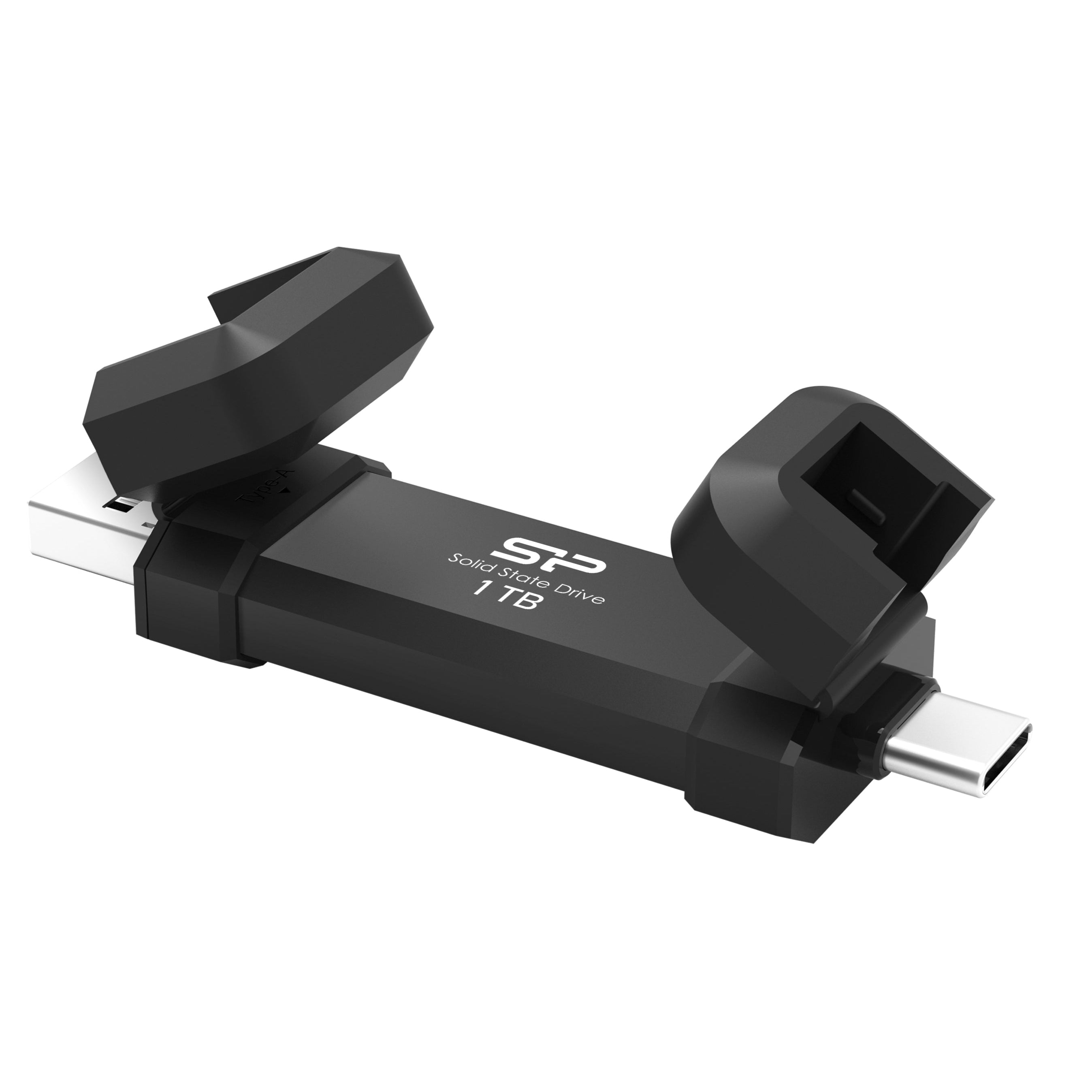 Silicon Power 1TB DS72 Black 黑色 Dual USB-C/USB-A 3.2 Gen 2 手指型外置攜帶式 Po