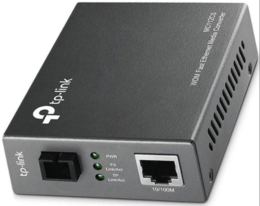 TP-Link MC112CS 10/100 Mbps RJ45 to 100 Mbps Single-mode SC WDM Bi-Dir