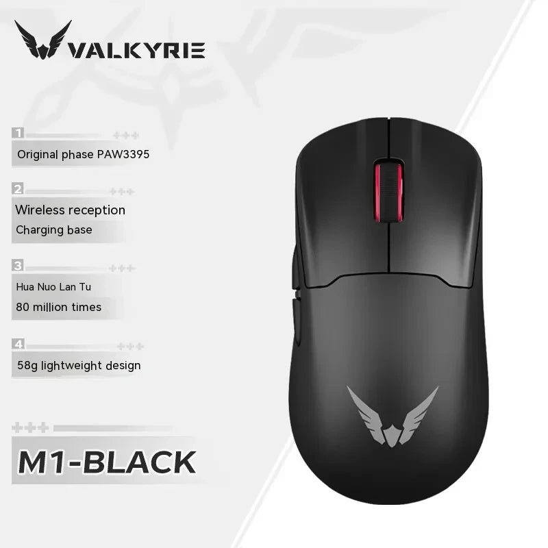 VALKYRIE VK M1 3 Mode Wireless Bluetooth Gaming Mouse with 4K Charging