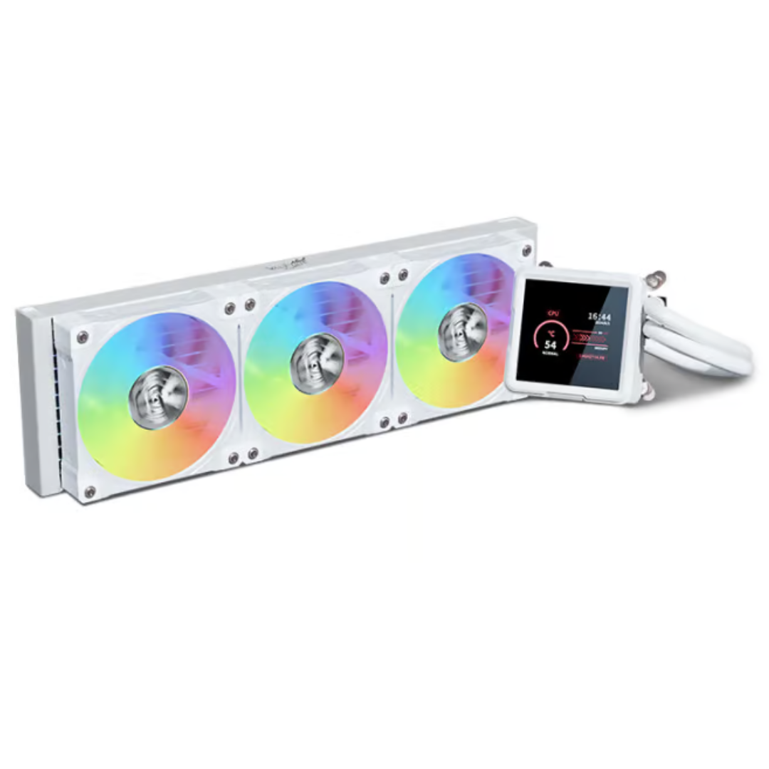 VALKYRIE B360-GT WHITE 白色 w/3.95吋IPS LCD ARGB 360mm Liquid CPU Cooler