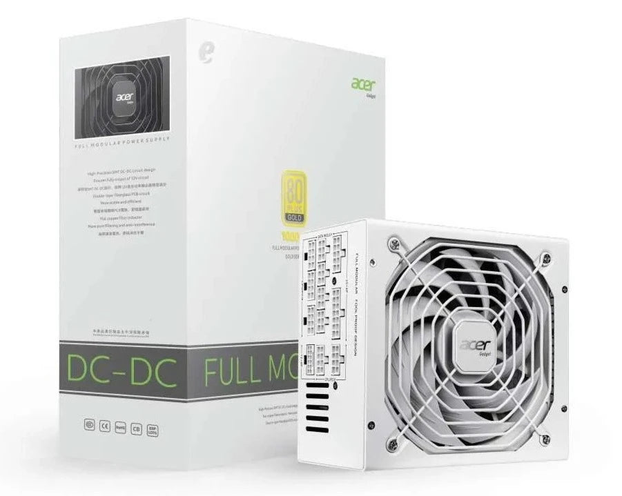 Acer AC1000 White 白色 1000W (PCIe5.0) 80Plus Gold Fully Modular Power S