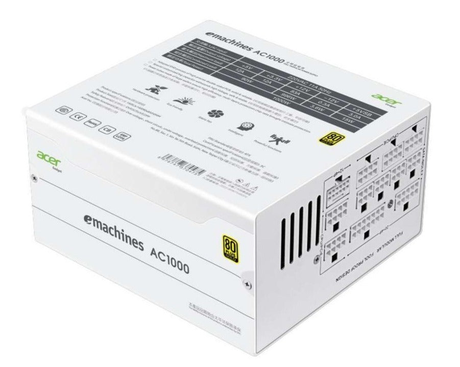 Acer AC1000 White 白色 1000W (PCIe5.0) 80Plus Gold Fully Modular Power S