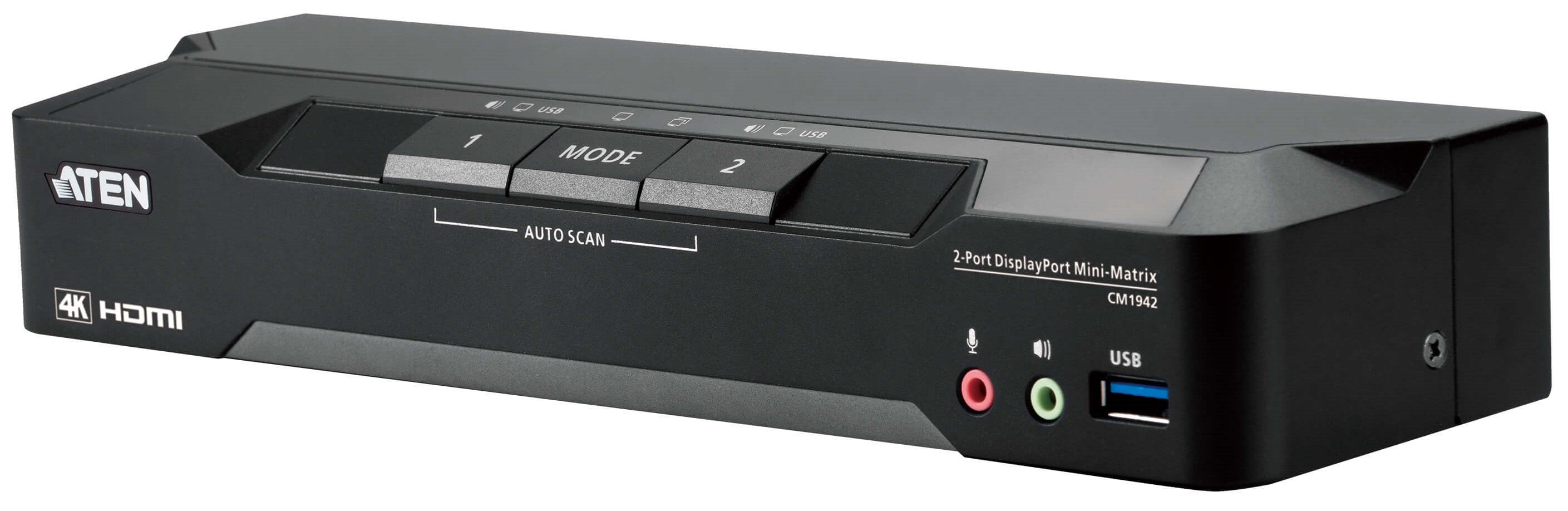 ATEN CM1942 2 Port USB 3.1 Gen1 True 4K DisplayPort 1.2 Dual Display M