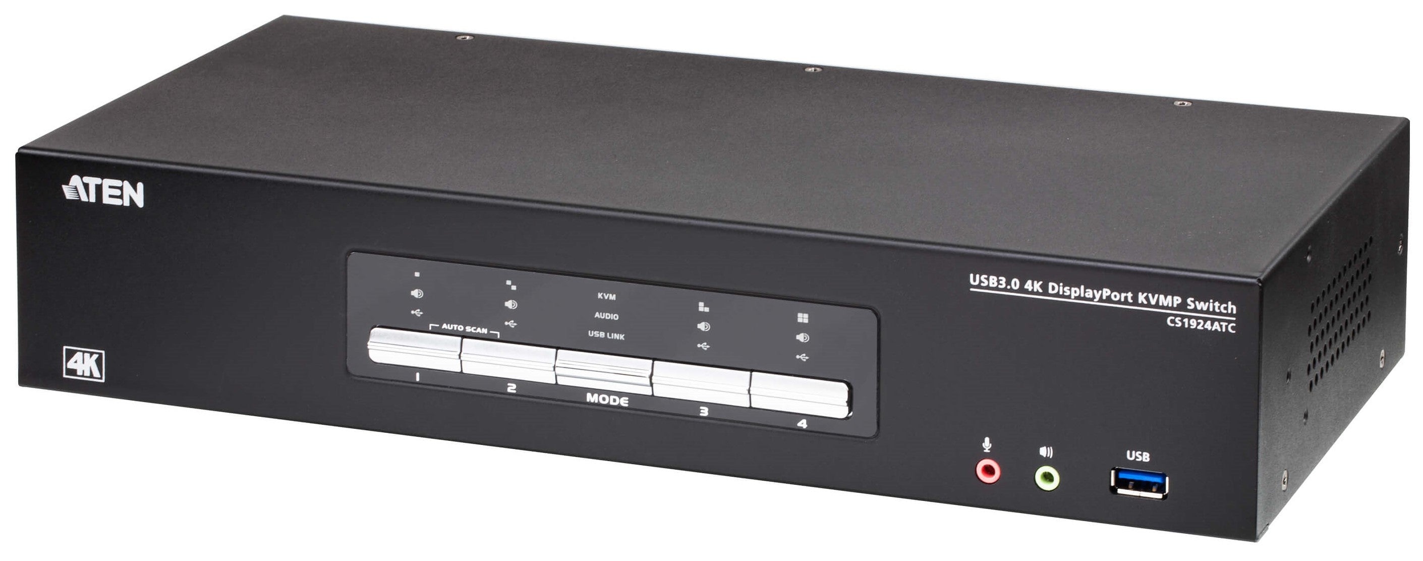 ATEN CS1924ATC 4-Port USB 3.0 4K DisplayPort KVMP Switch for ATC