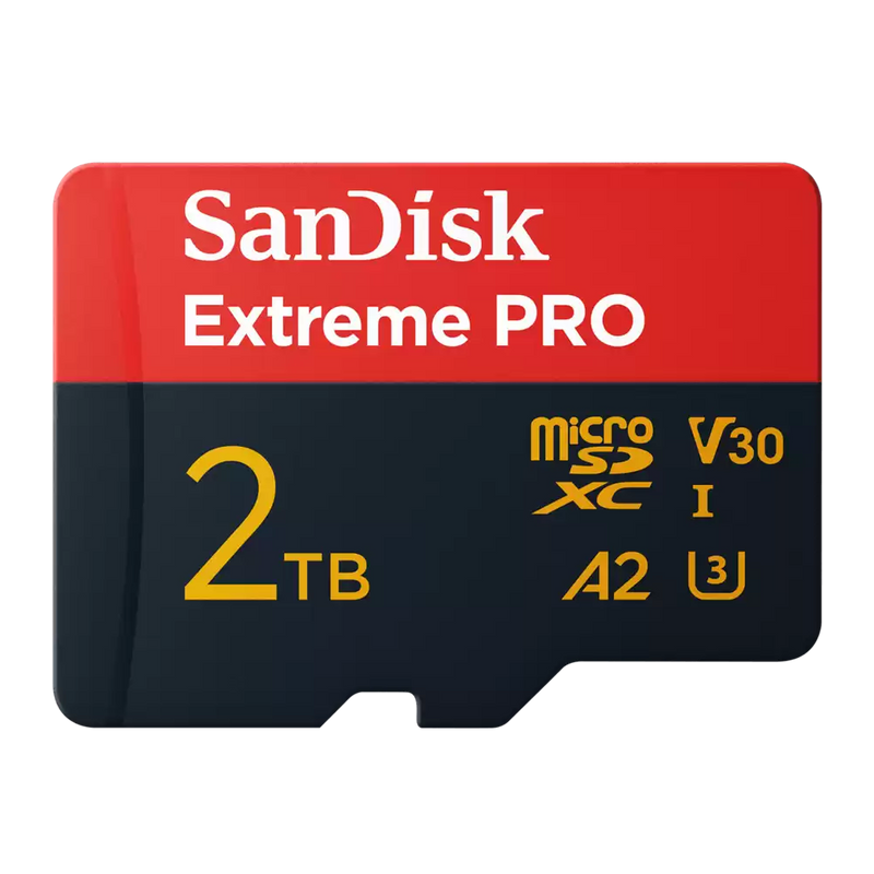 SanDisk 2TB Extreme Pro microSD (V30 UHS-I U3 A2 4K UHD 250MB/s) SDSQX