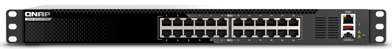 QNAP QSW-M3224-24T 24-Port 10GbE Network Switch