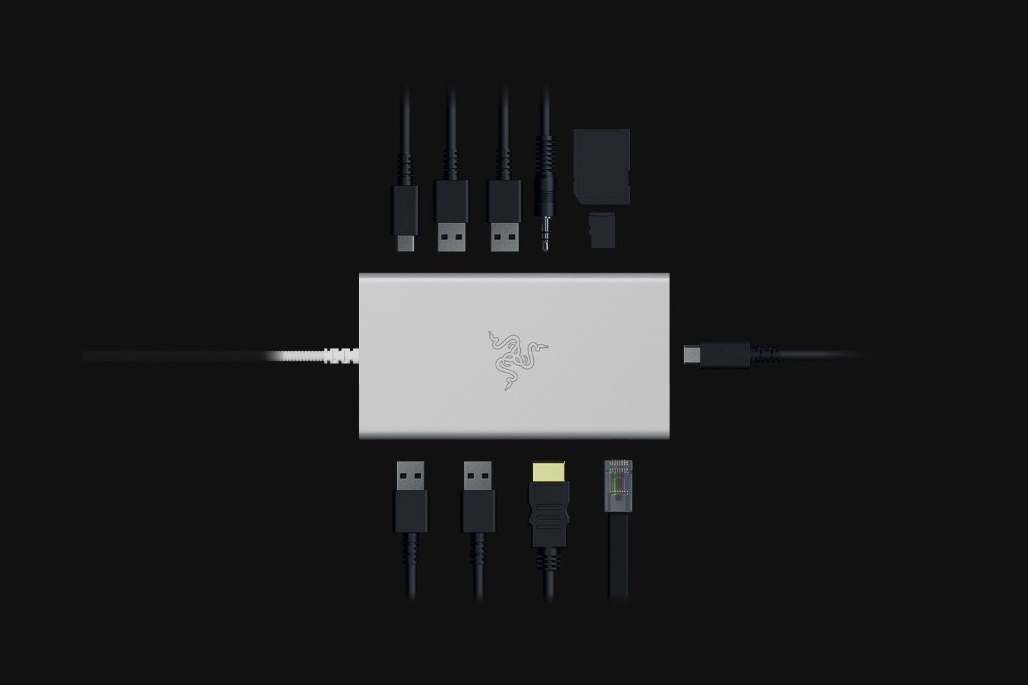 Razer USB-C Docking Station With 11 Ports - White 白色