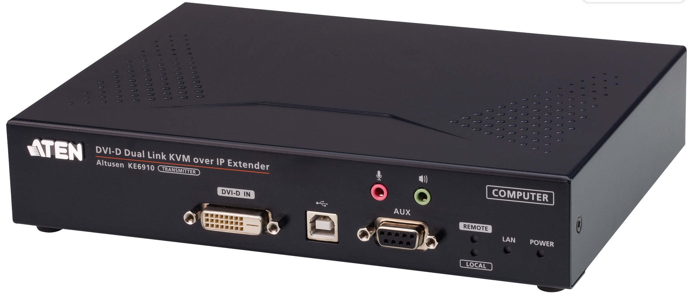 ATEN KE6910T DVI-D Dual Link Audio KVM over IP Extender w/ Dual DC - T