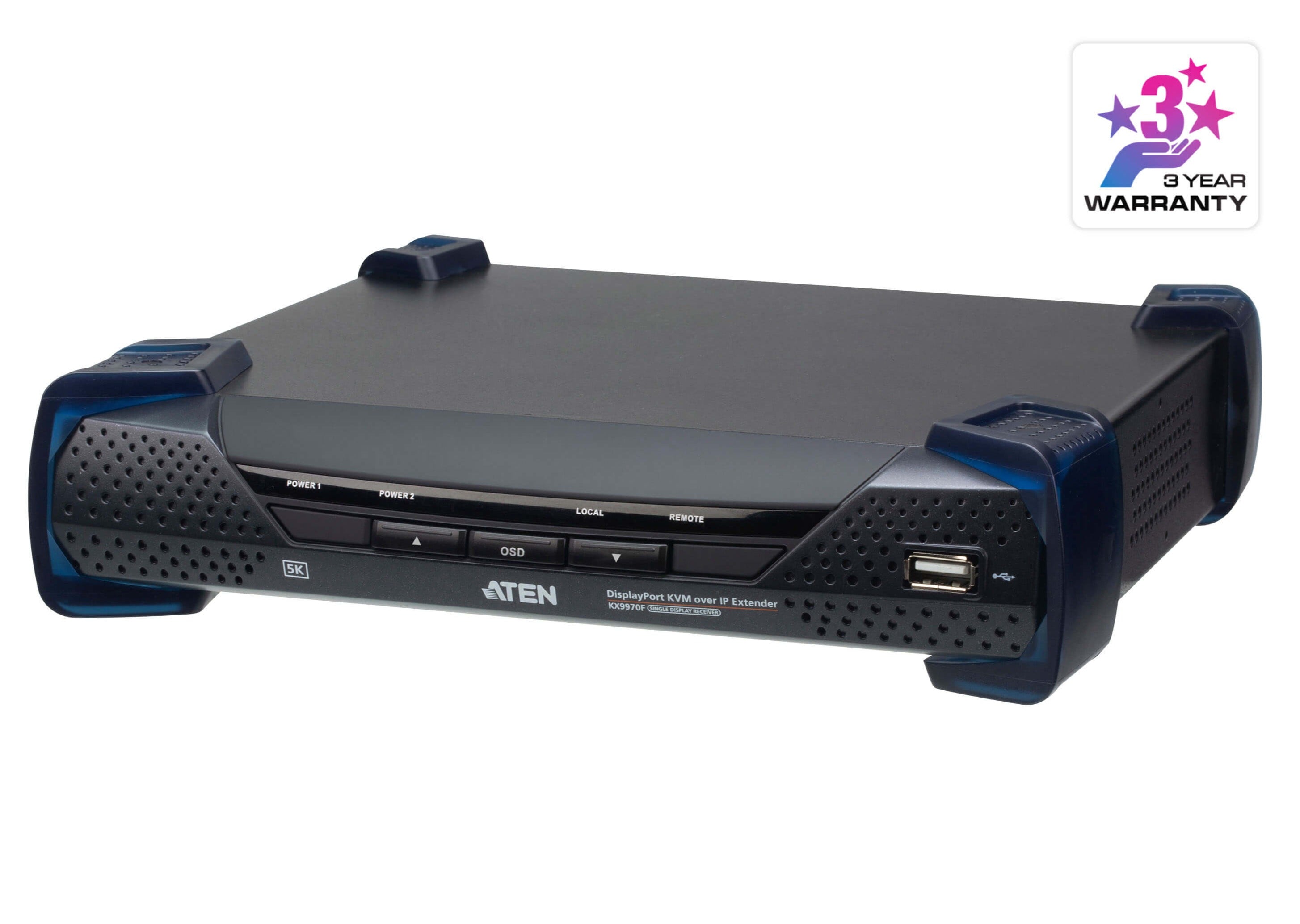 ATEN KX9970FR 5K DP Audio KVM over IP Extender w/ Dual 10G SPF+ - Rx