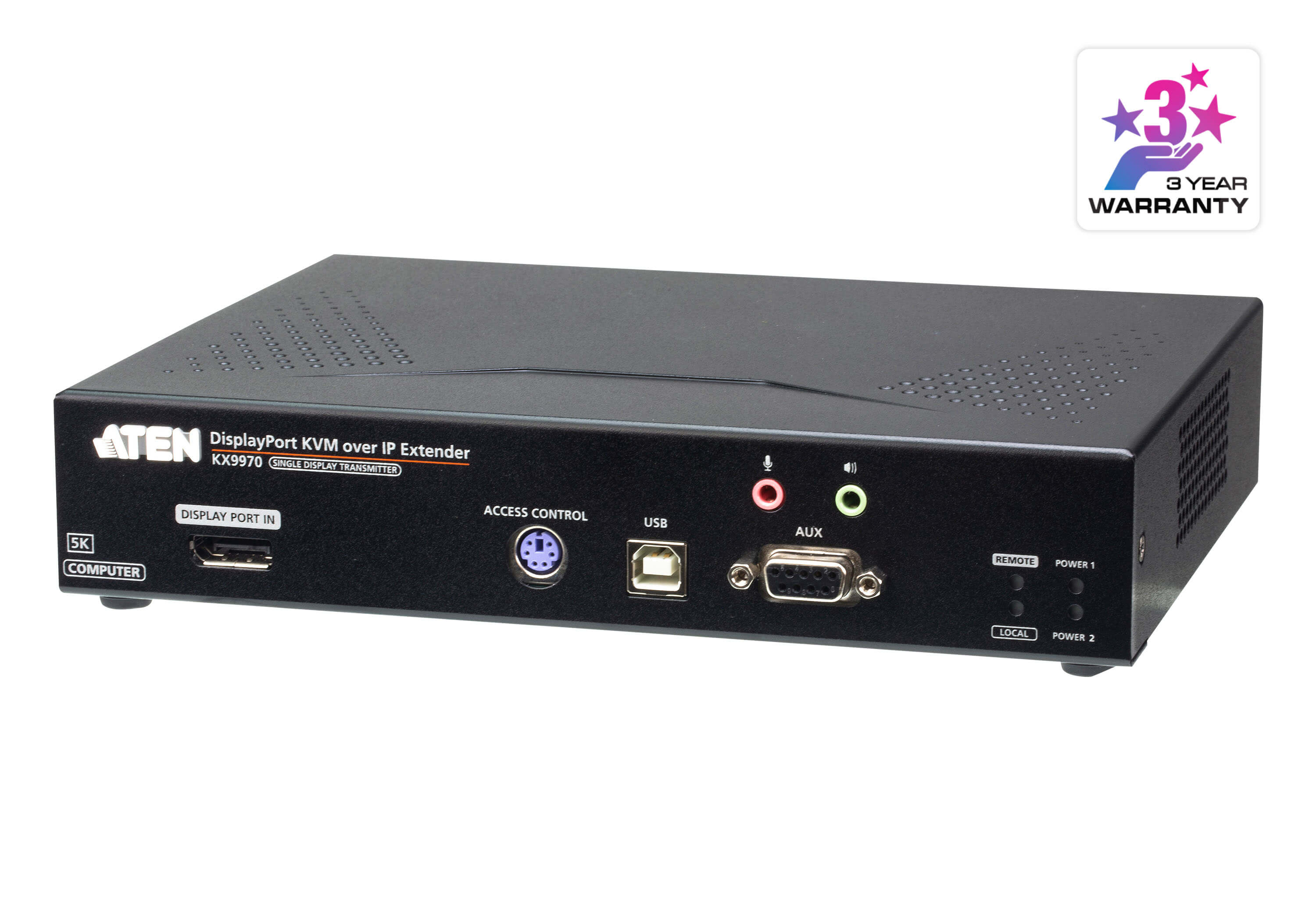 ATEN KX9970T 5K DP Audio KVM over IP Extender w/ 10G GE + Dual 10G SPF