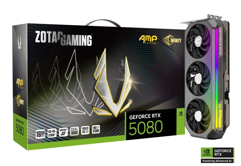 ZOTAC GAMING RTX 5080 AMP EXTREME INFINITY 16GB GDDR7 ZT-B50800B-10P
